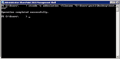 Helix Consulting: SharePoint 2010 wsp Deployment from PowerShell