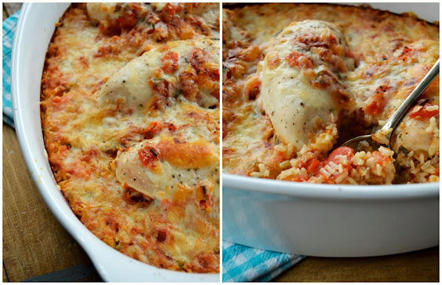 Salsa chicken & rice casserole