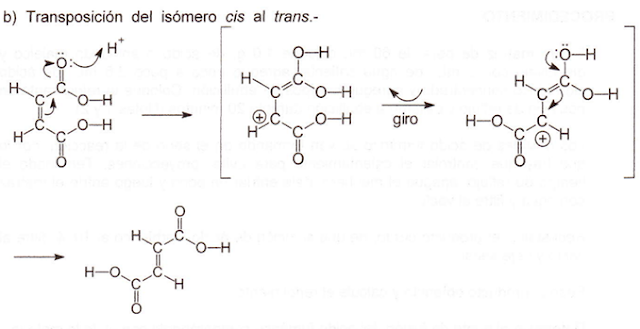 Transformación de ácido maleico a fumárico.: 2013