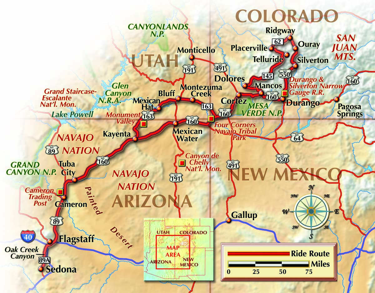 Anasazi People Map