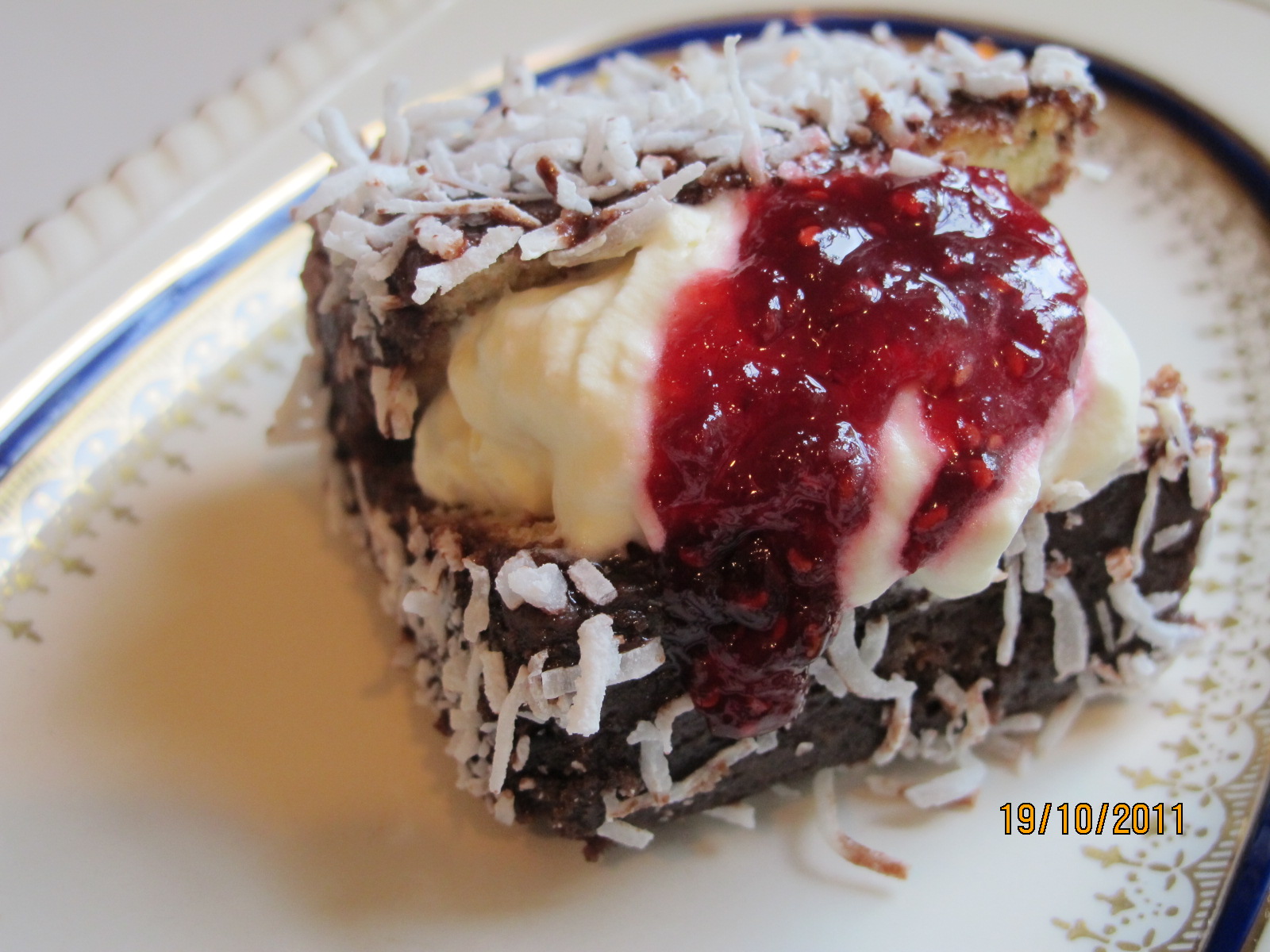 It's all about family and food: Chocolate Lamingtons
