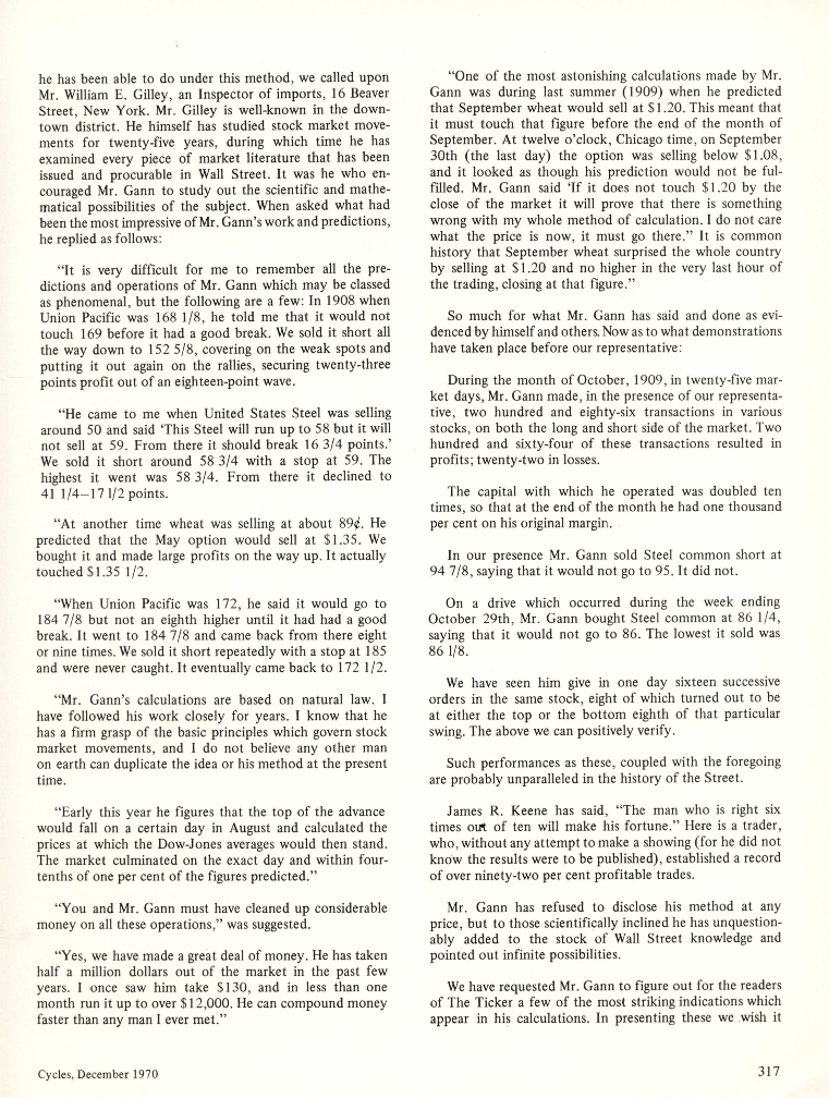 Time Price Research: W.D. Gann