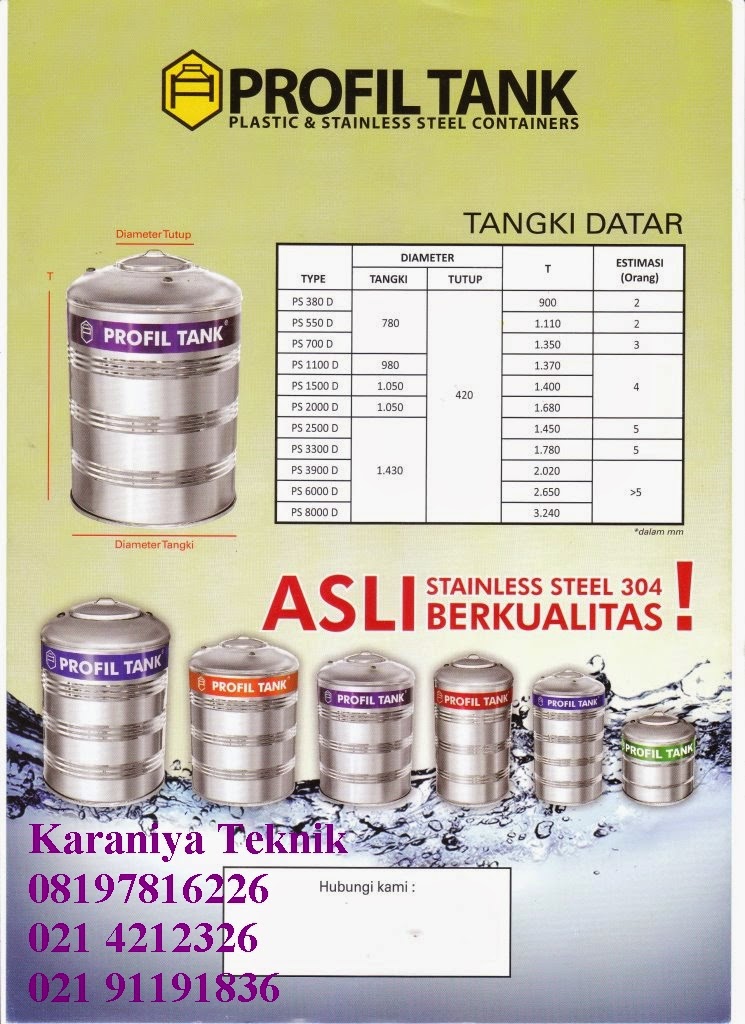 Melayani Pembelian & Tangki Profil Stainless, Tangki Stainless Profil ...