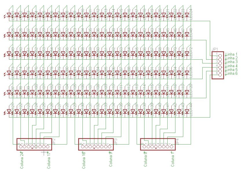 ARDUINO By Myself: Matriz de LEDs 24x6