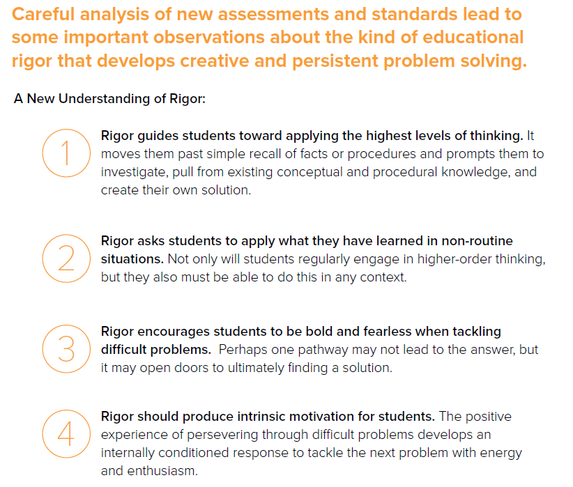 Teaching and Learning in HSE: Rigor: Round 2