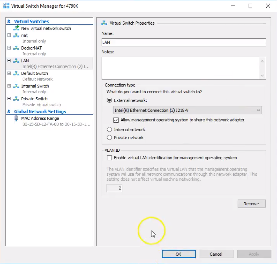 The OptionKey Blog: Hyper-V Virtual Switch Settings
