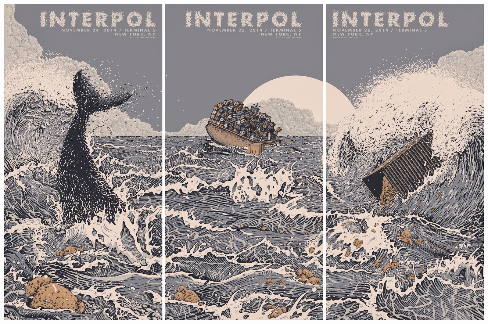 INSIDE THE ROCK POSTER FRAME BLOG: Neal Williams Interpol, Ray ...