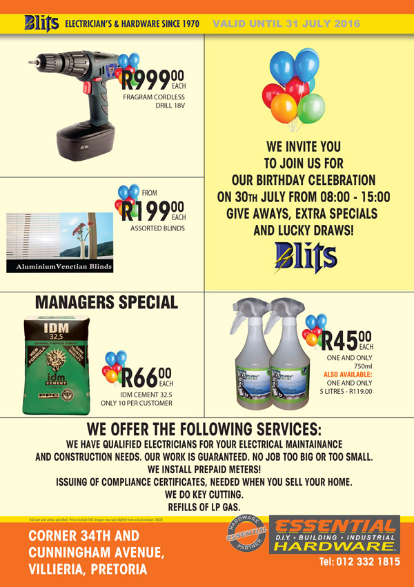 GBB Essential Hardware Proofing: July 2016