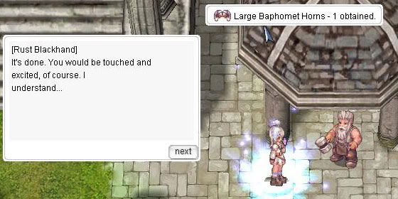 BLOGOTRICK GAMES: Ragnarok Large Baphomet Horns Quest