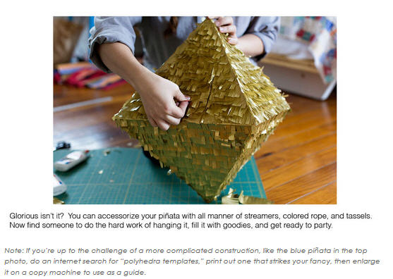 anna and blue paperie: DIY Tutorial: Geometric Piñata