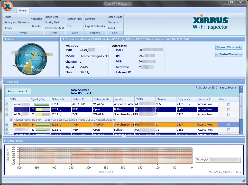 Xirrus Wi-Fi Inspector 1.2.1.4 + Gadget Xirrus Wi-Fi Monitor 1.2.0 [Uno ...