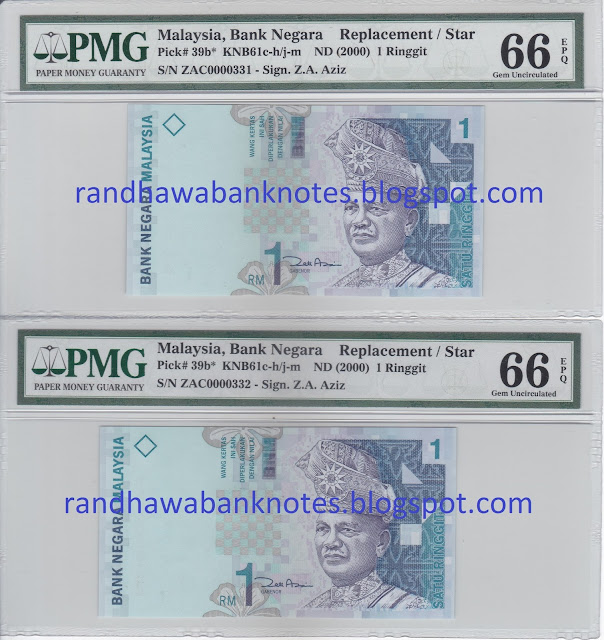 Randhawa's Bank Notes And Collectibles: [PMG GRADED] Malaysia RM 1 ...