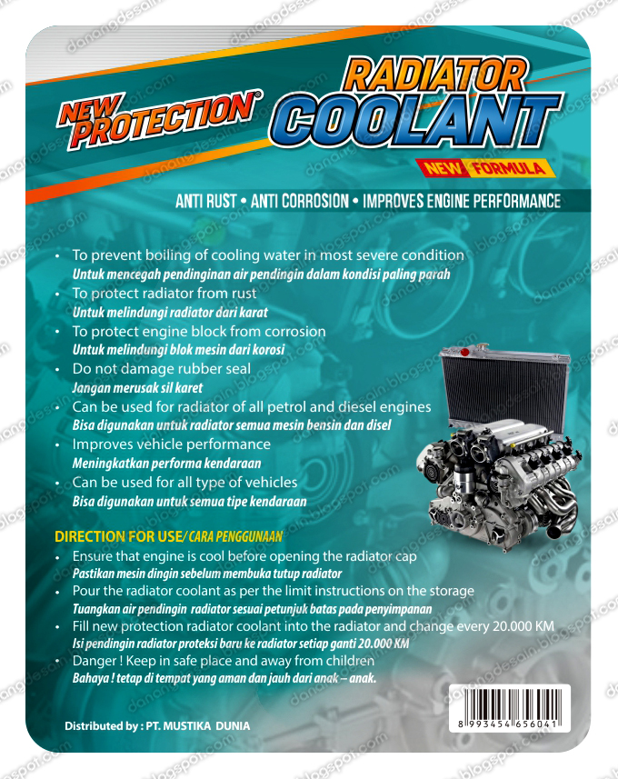 Contoh Desain Sticker Kemasan Air Radiator Mobil - Contoh Desain Banner ...