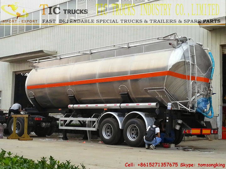 Aluminium Flour silo tank for Malaysia - TIC TRUCKS INDUSTRY CO.,LIMITED