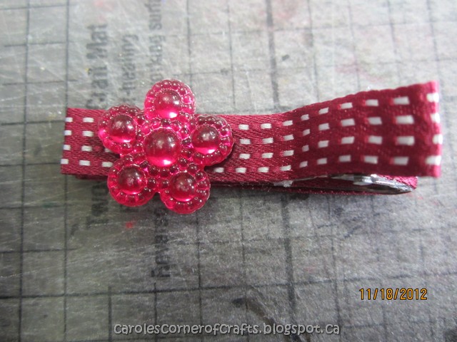 Carole's Corner of Crafts: Craft - How to Cover Spring Hair Clips