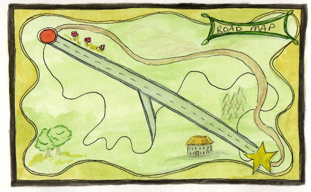 October House blog - quiet colors and gentle stitches: A Map for Drawing