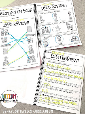 Let's Discuss Staying On Task - Autism Adventures