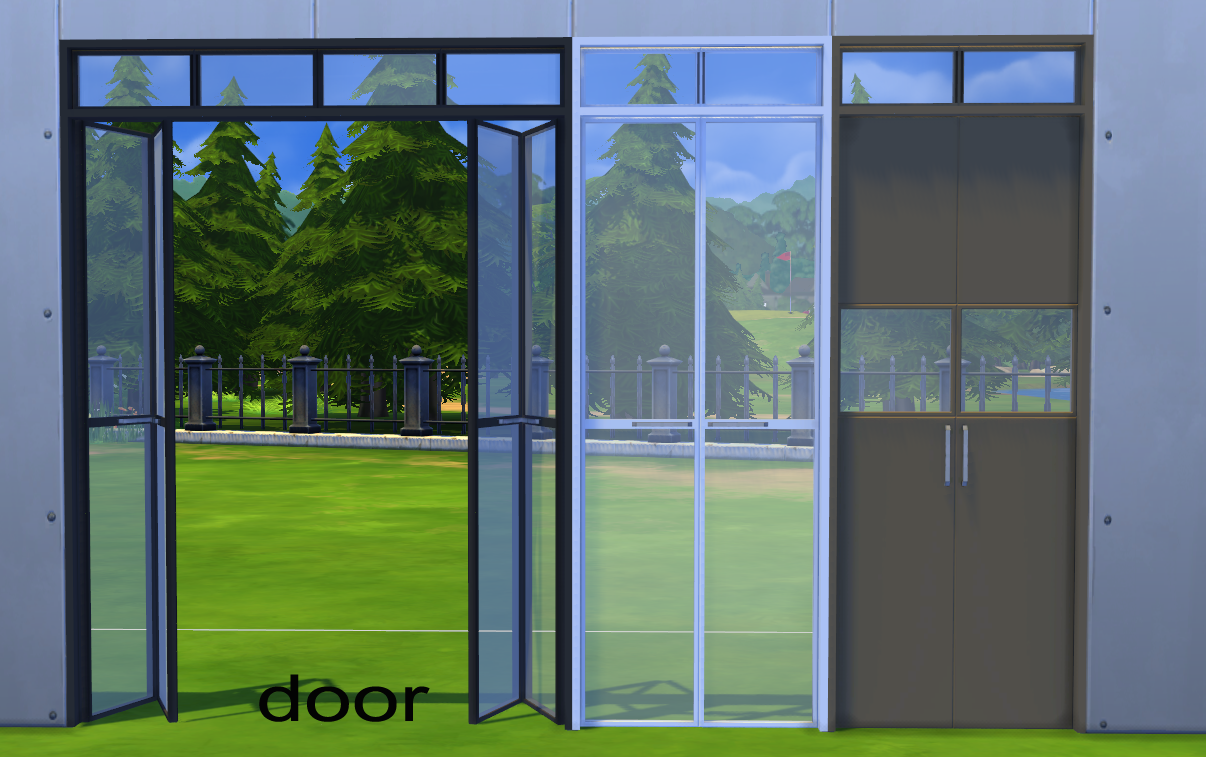 Sims 4 CC's - The Best: City Lights Windows and Doors Part.2 by minc's ...