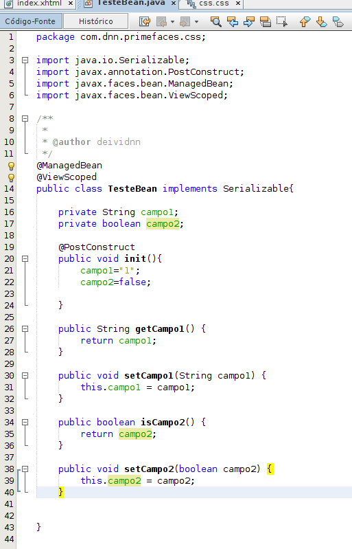 Deividnn Alterando Css De Um Componente Primefaces