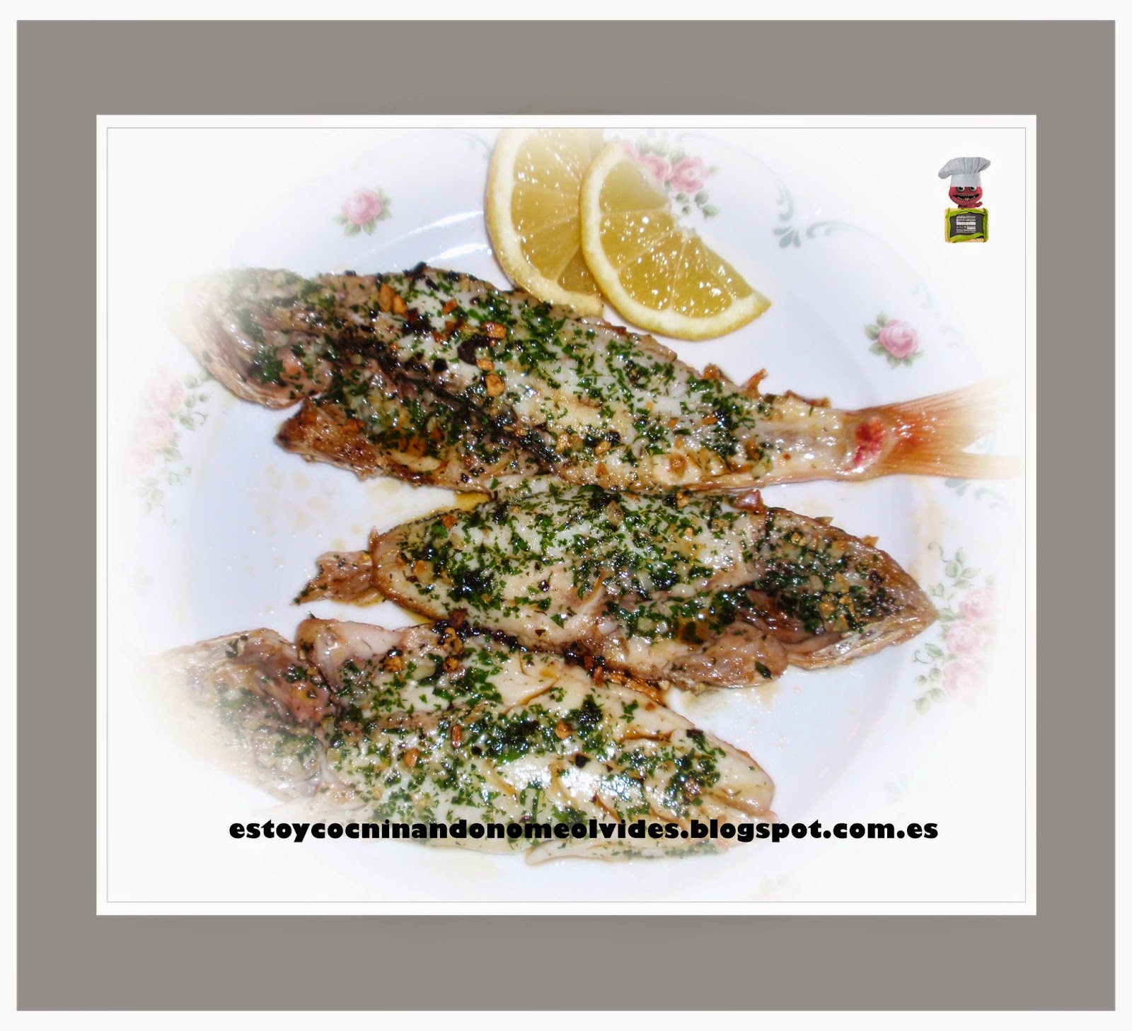 Estoy cocinando... no me olvides: Salmonetes de roca a la plancha