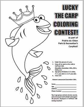 Coloring Contest Flyer Coloring Pages