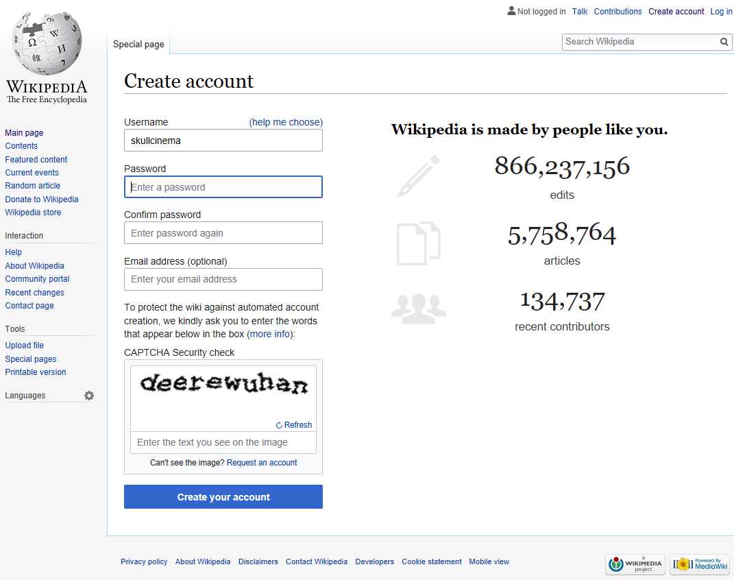 How-to: Setting up a Wikipedia account
