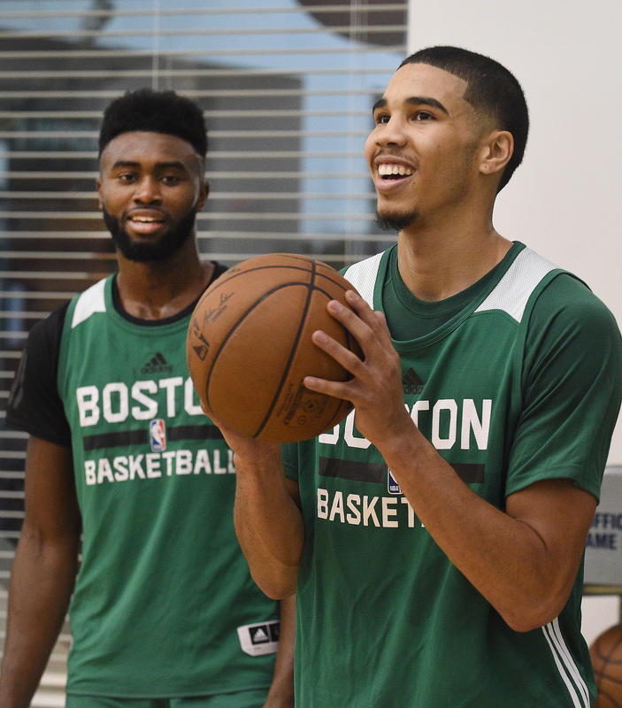 Limited play for Jaylen Brown and Jayson Tatum? - the starting unit?