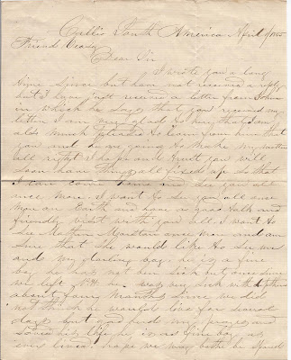Heirlooms Reunited: 1865 letter from Callio, South America, to New ...