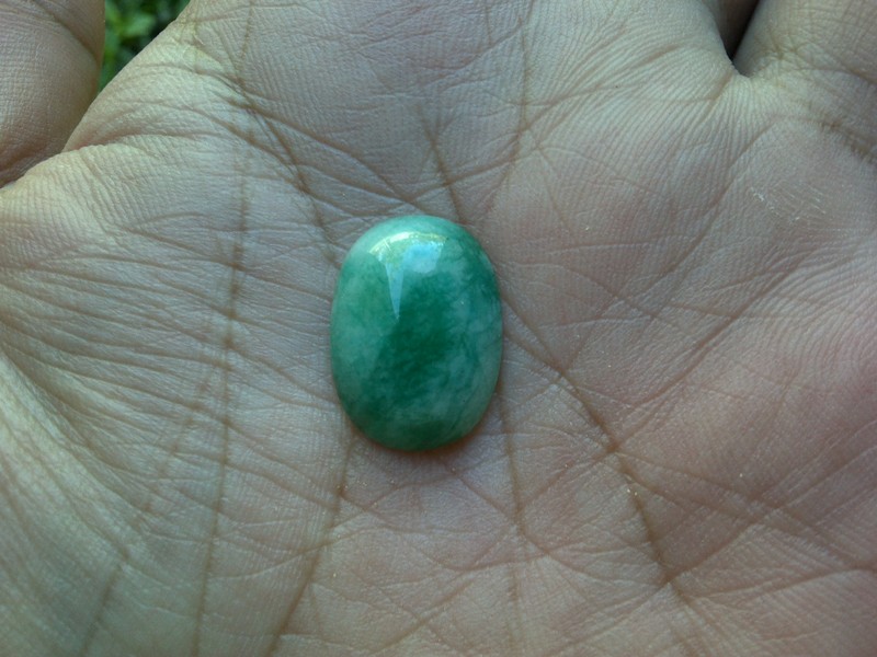 Batu Natural Giok Hijau 13 x 18 - Batu Permata Kalimantan Akik Cincin ...