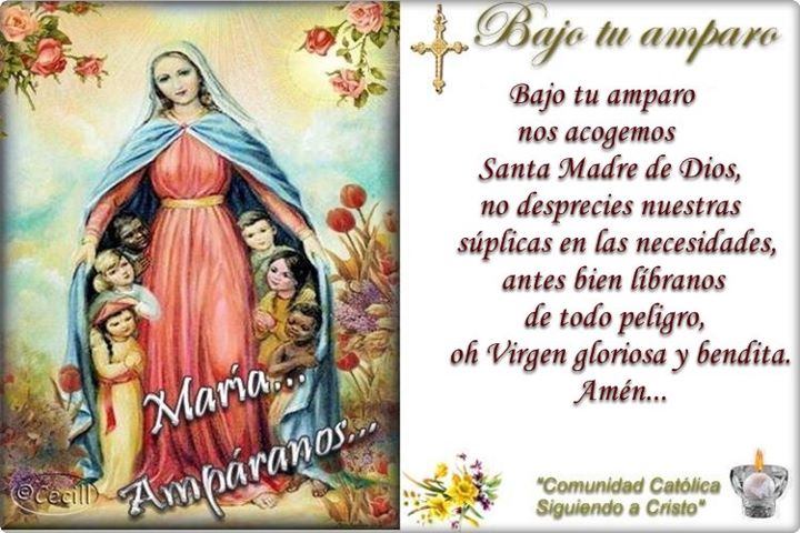 ® Blog Católico Gotitas Espirituales ®: BAJO TU AMPARO..