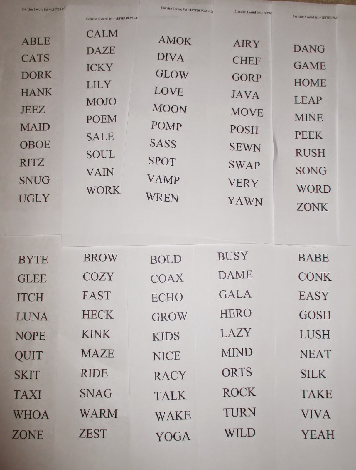 4 letter word generator TOP 
