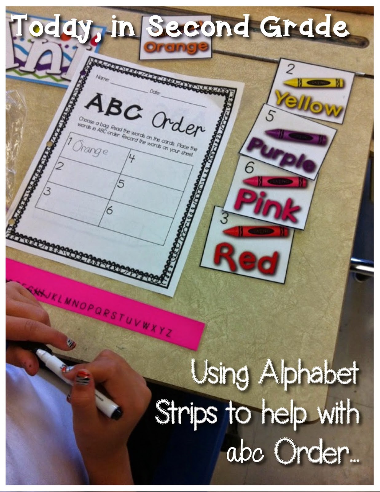 Alphabet Strips - Today in Second Grade
