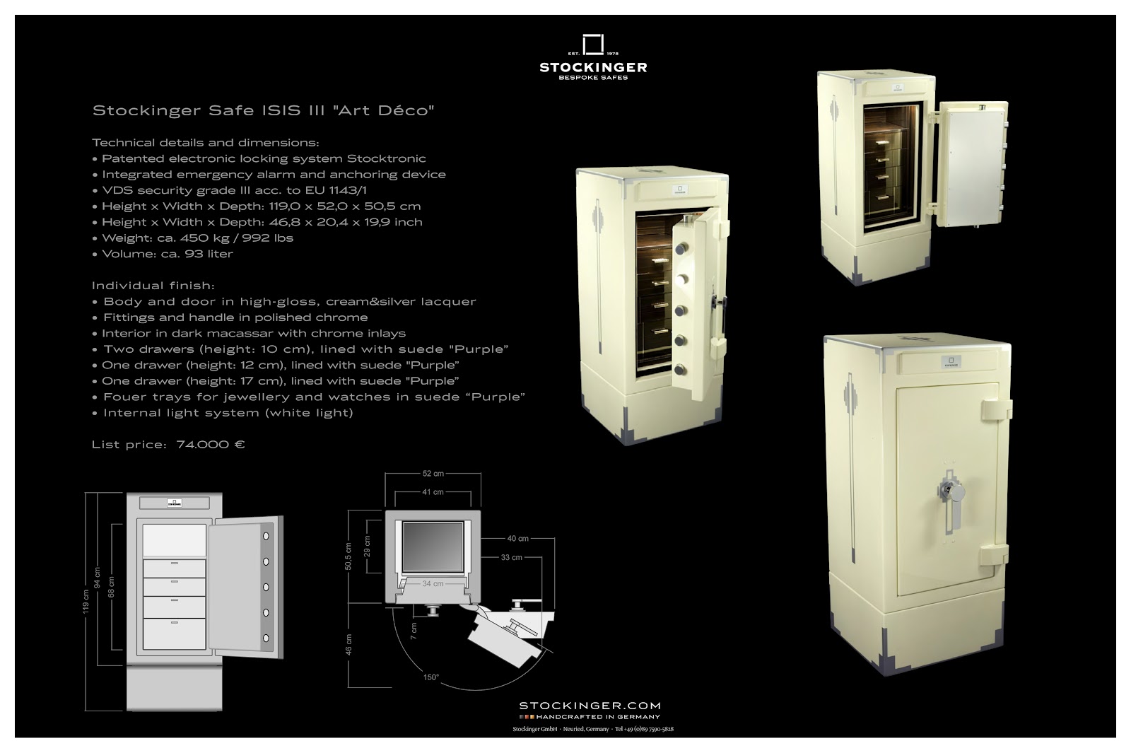 Isis bespoke line safe |Stockinger Bespoke Safes