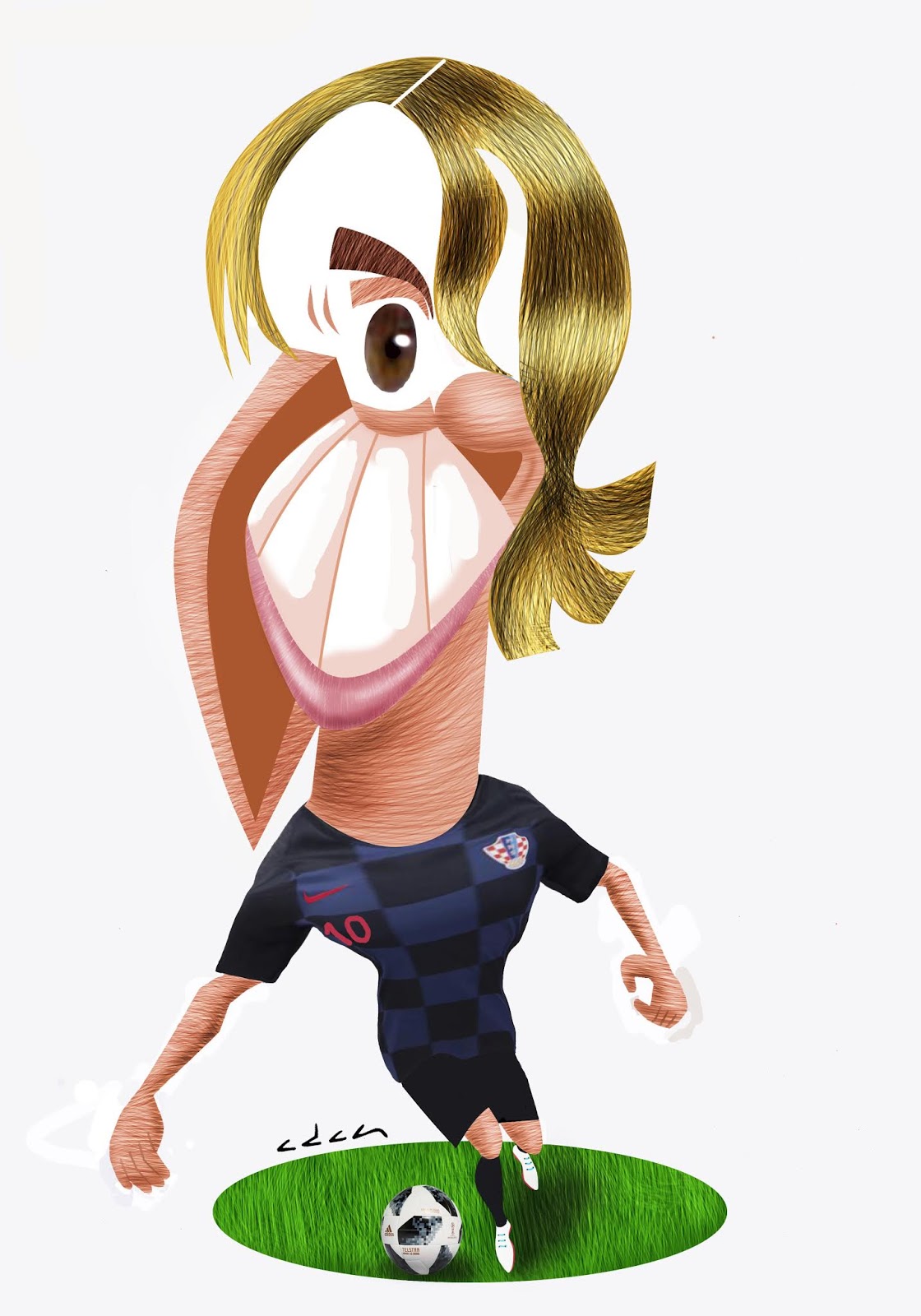 Eden Caricatures: LUKA MODRIC