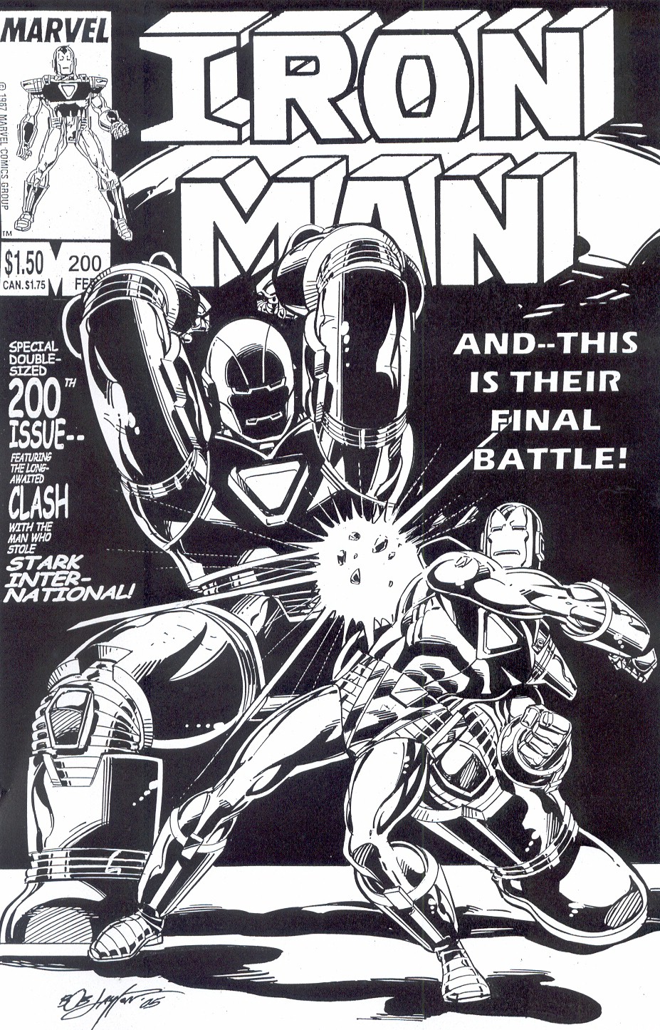 Marvel Comics of the 1980s: 1985 - Anatomy of a cover - Iron Man #200