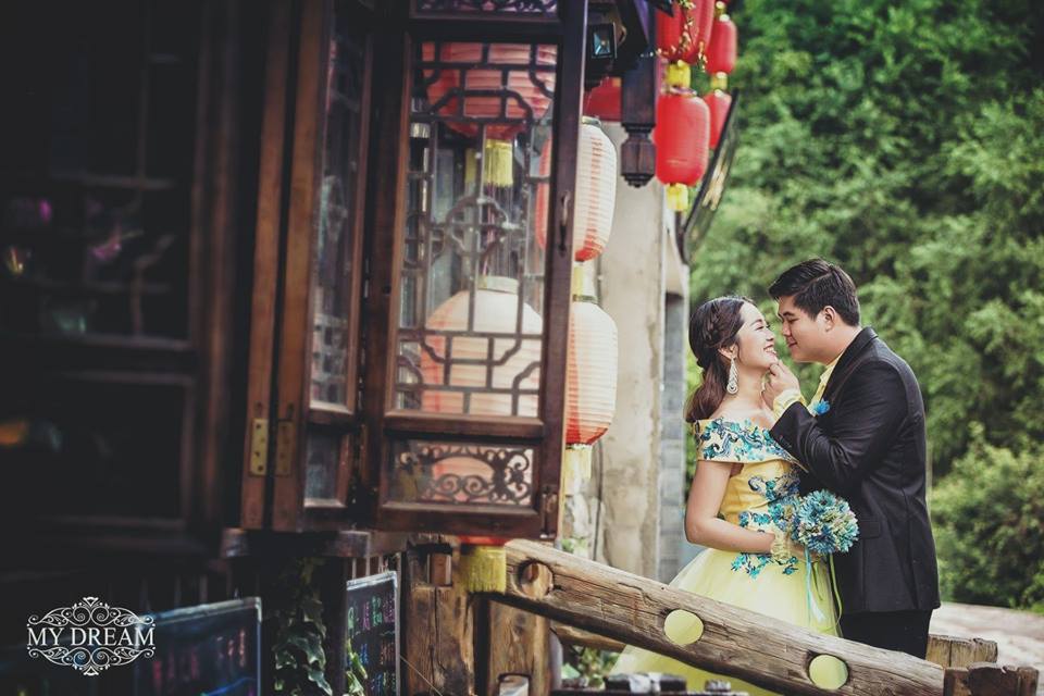 Moe Yu San and Swan Thu Aung Beautiful Pre-Wedding Photoshoot in China by My Dream Studio