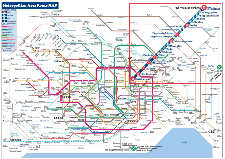 JAPANKURU: #Japan Travel ♪ By Tsukuba Express (TX)! 45-min from ...