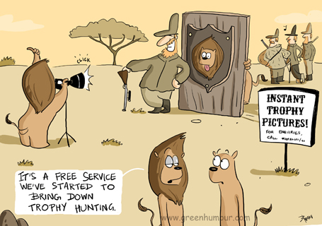 Green Humour: Lions and Trophy Hunting