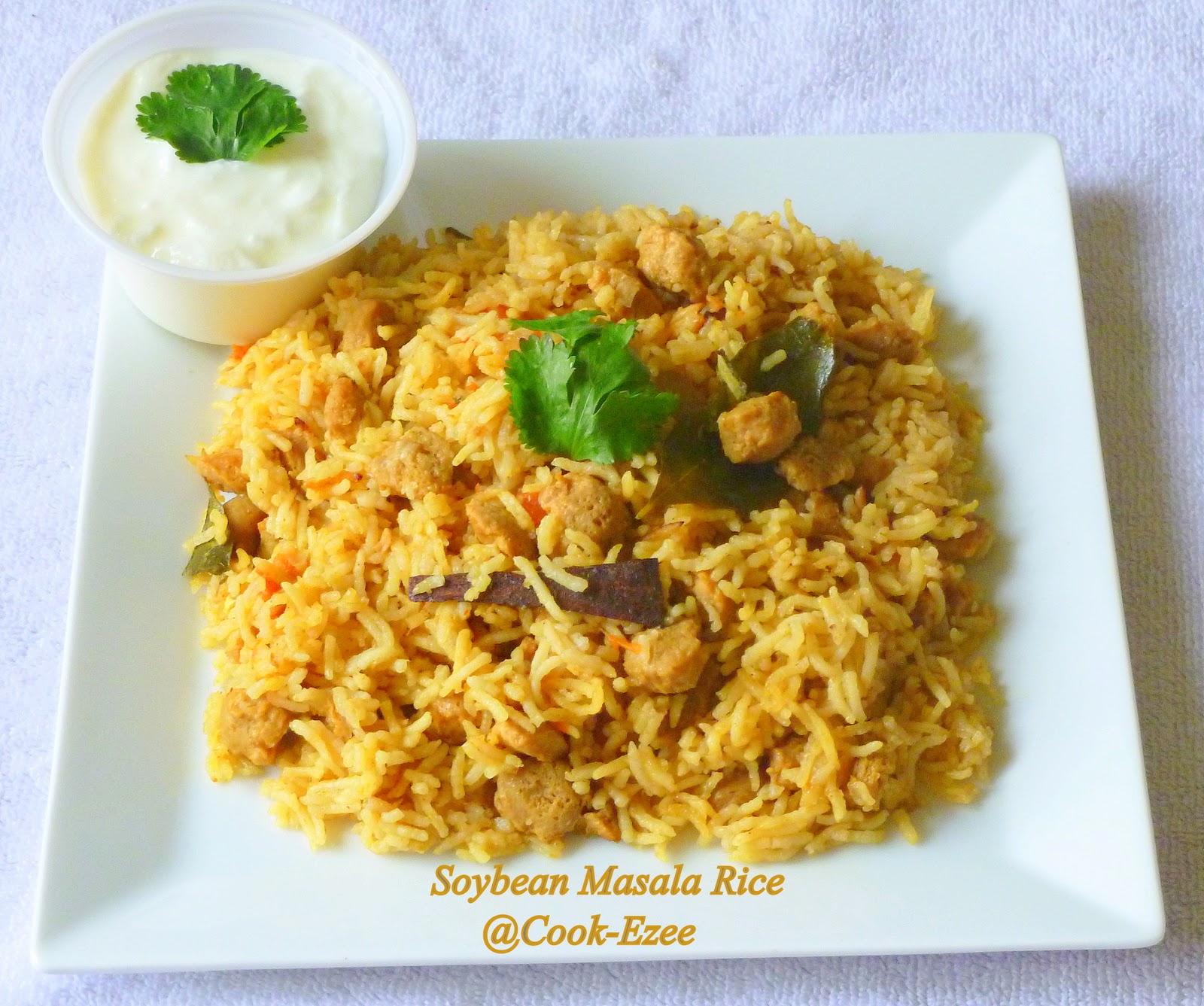COOK-EZEE: Soybean Masala Rice