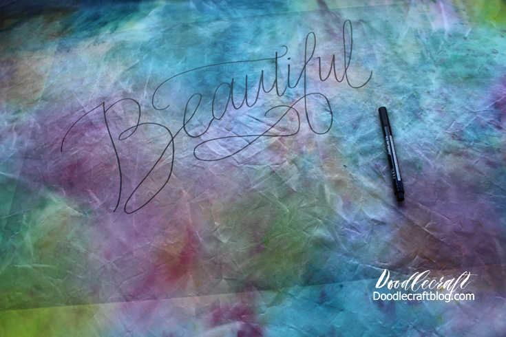 Calligraphy on Fabric with a Lightbox!