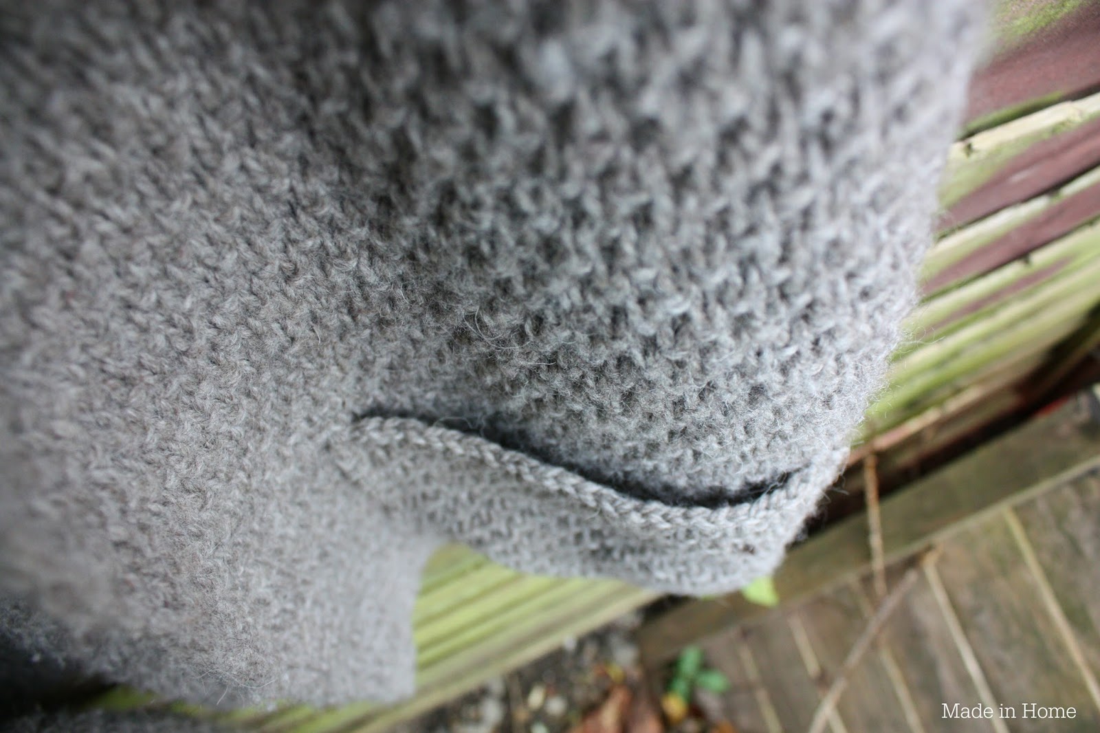 Made in Home: The Double Moss Stitch Cardigan :: Knitting