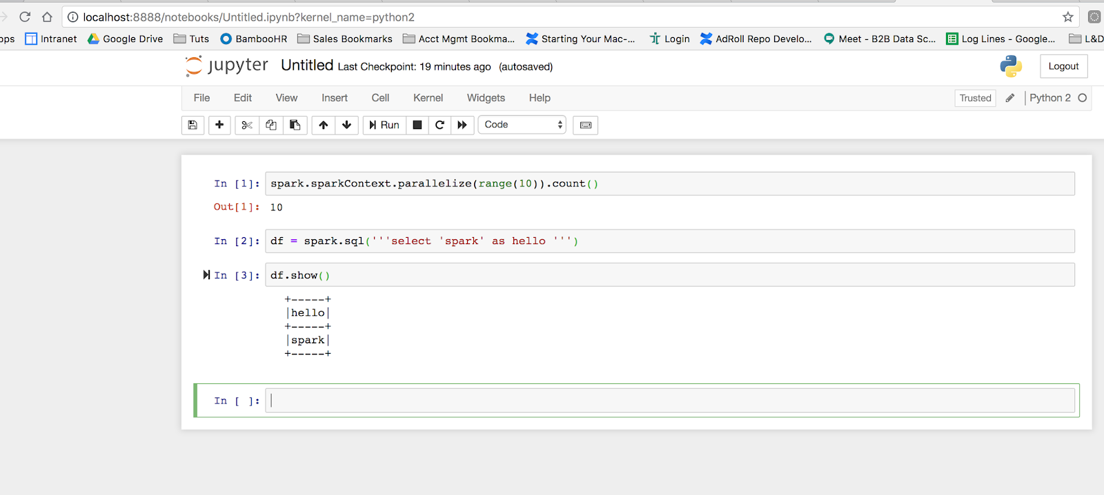 Big Data: Run Jupyter Notebook on Spark