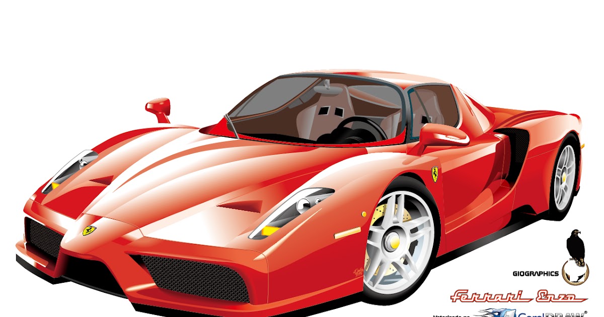 精巧なフェラーリのイラスト Vector car Ferrari Enzo | ai eps イラストレーター