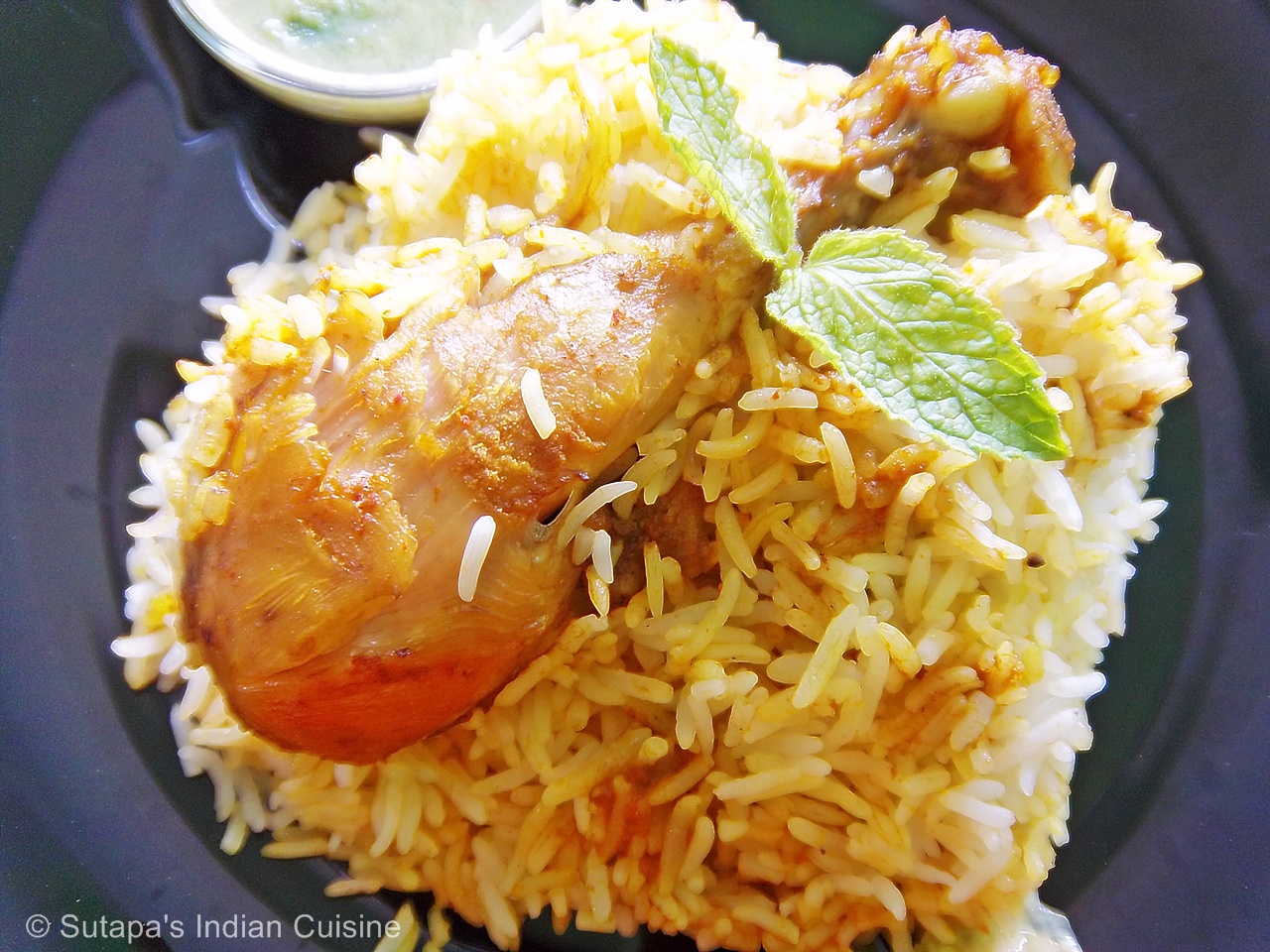 Shahi Chicken Biriyani With Burani Raita n Cashew Ginger Salad