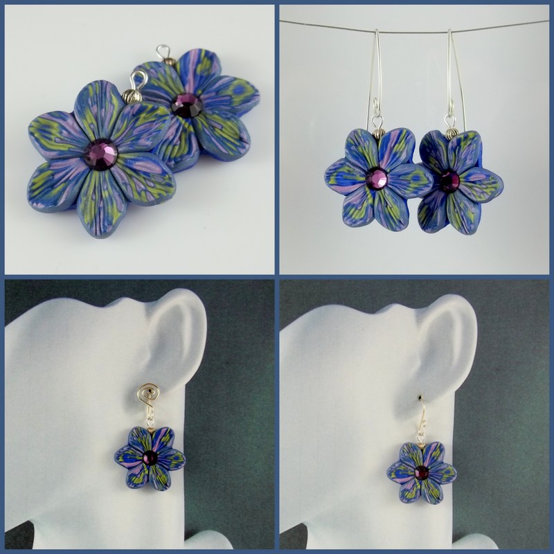 2 Good Claymates: Tie Dye Flowers