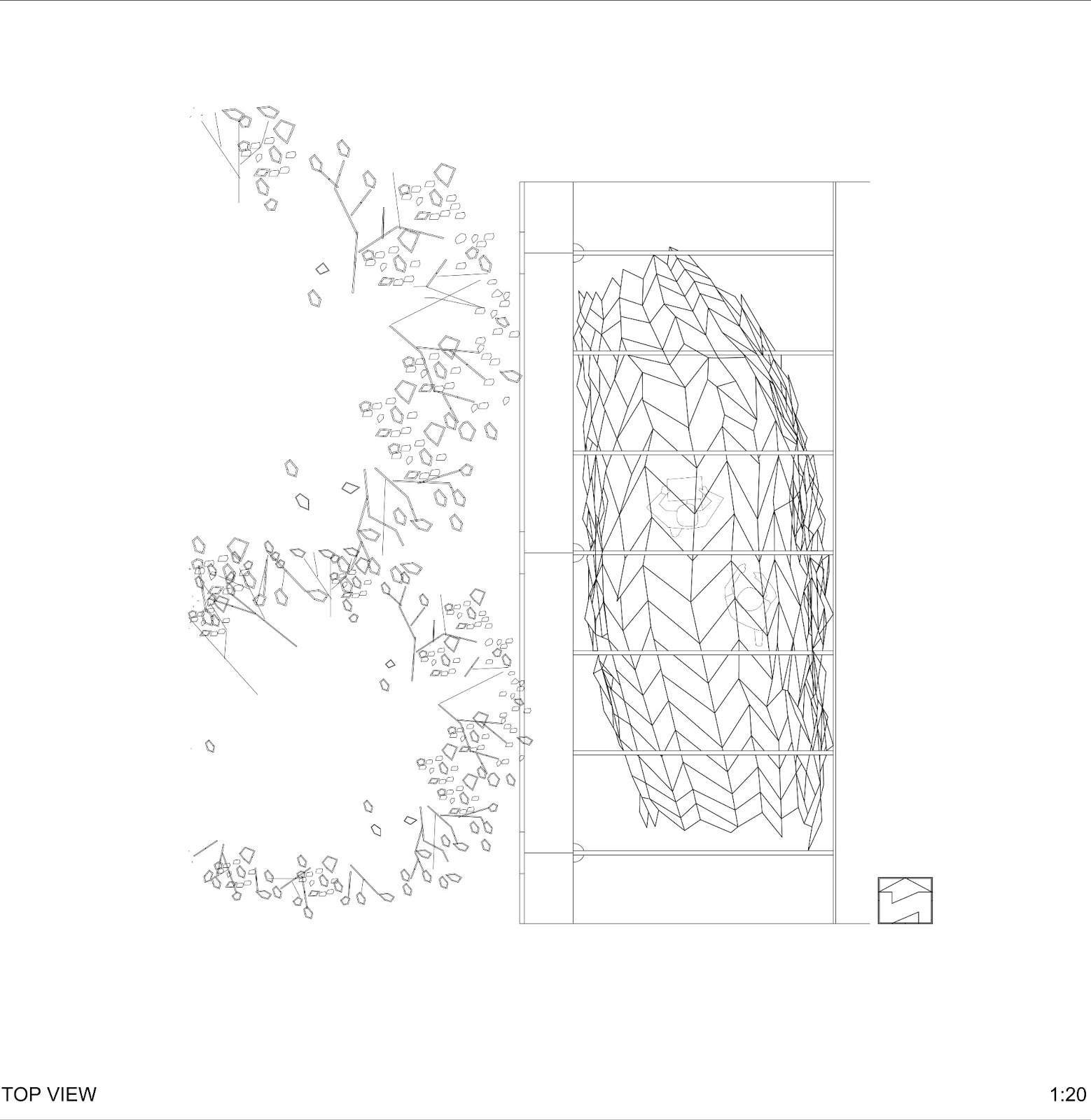 2B Glass Pavilion: Drawings