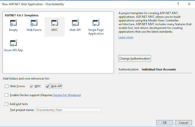 ASP.NET Identity With Oracle Database