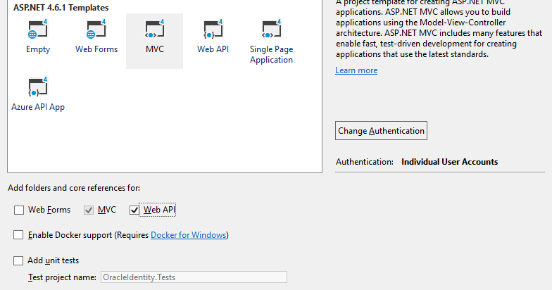 ASP.NET Identity With Oracle Database