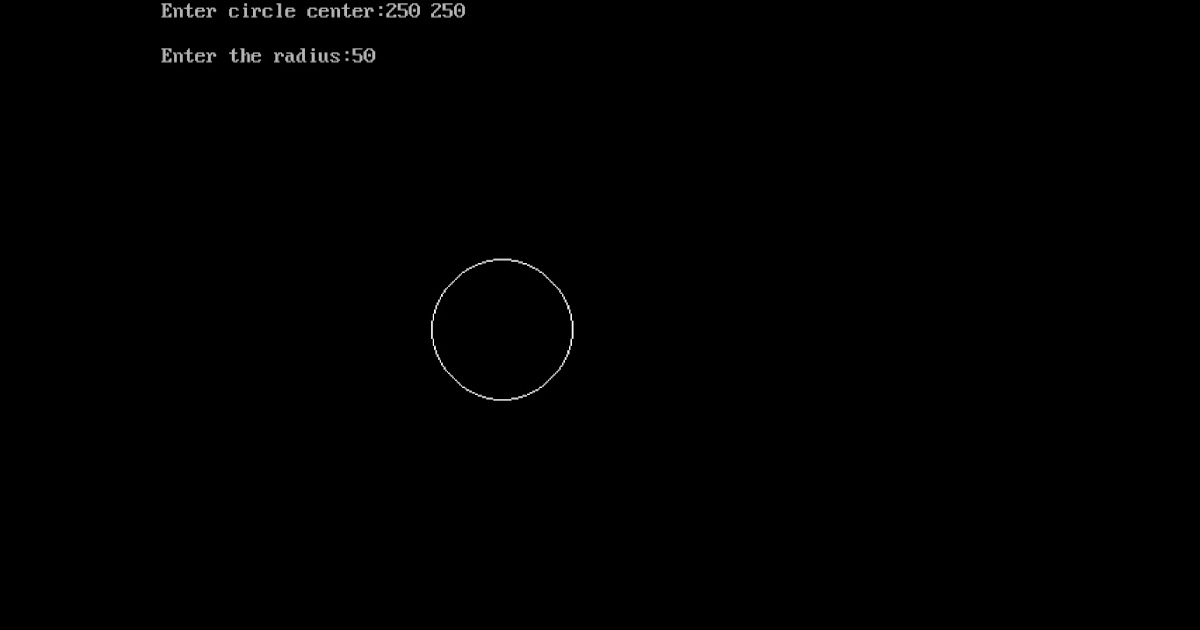 CODING BCA.: C Program for Bresenham's Circle Drawing Algorithm