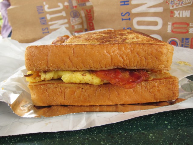 Review: Sonic - French Toaster Breakfast Sandwich | Brand Eating